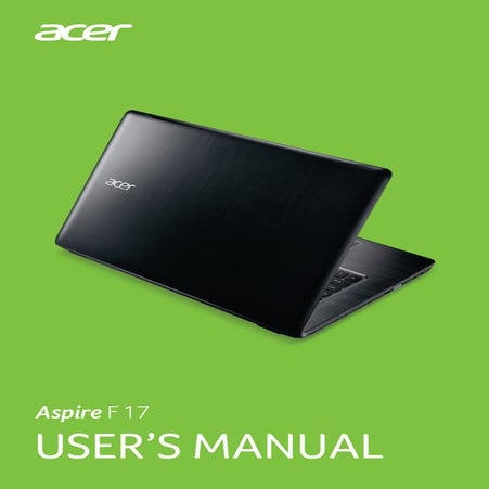 User manual acer notebook | PDF