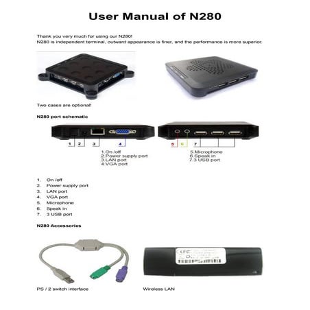 User manual of n280 | PDF | Operating Systems | Computer Software and ...