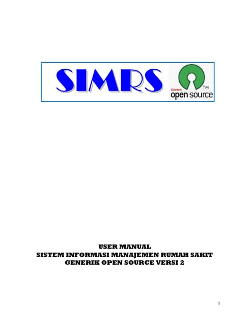 SIMRS GOS | PDF