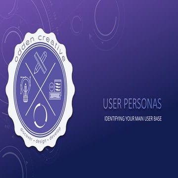 User Personas - Targeting your user base | PPT