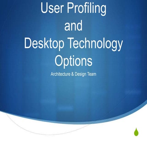 User Profiling and Technology | PPTX
