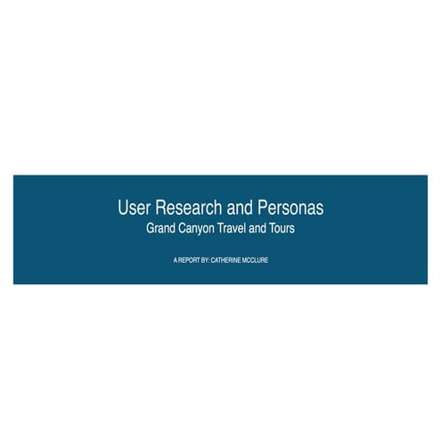 User Research and Personas | PPT | Free Download