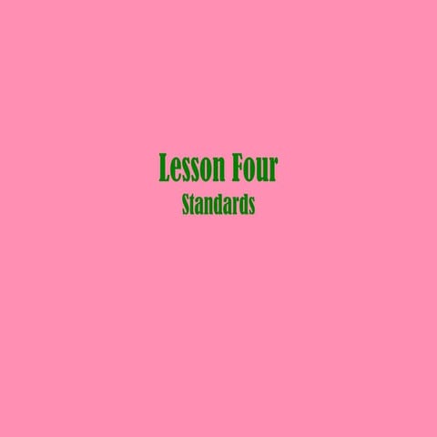 Lesson Four | PPT