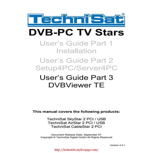 Users Guide Dvbviewer Te | PDF