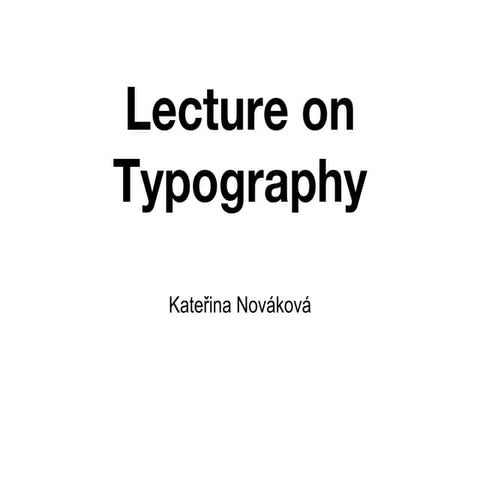 Typography lesson | PPT