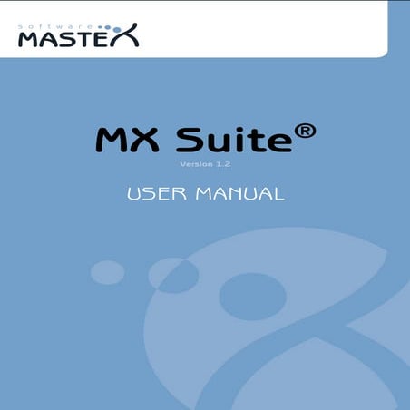 Users Manual Mx Suite [En] V1.2.1000