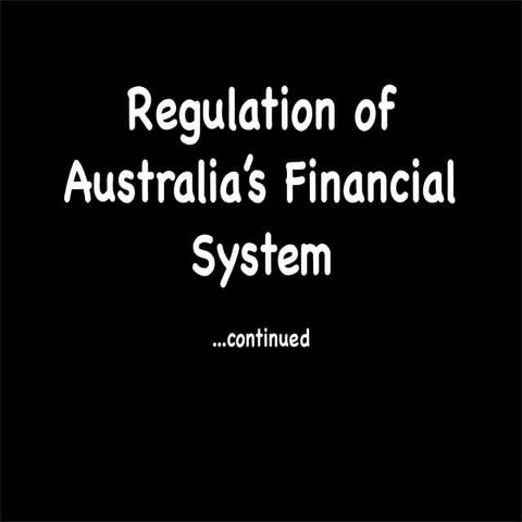 Regulation of the financial sector | PDF