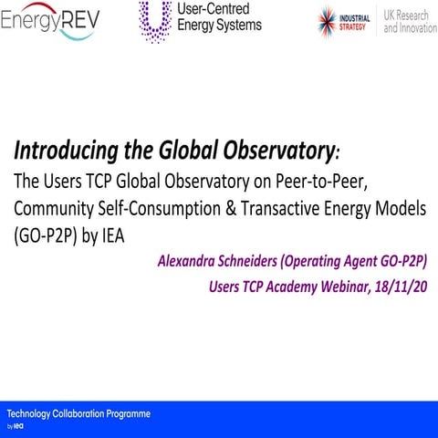 Introducing the Global Observatory on Peer-to-Peer, Community Self ...