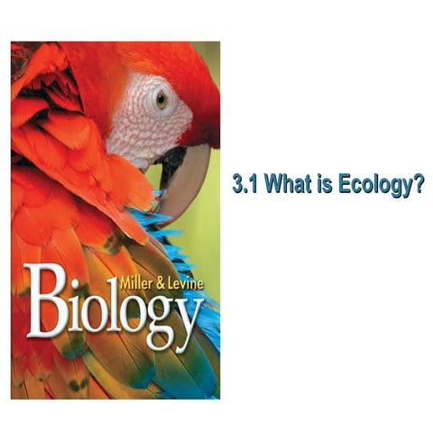 Miller section 3.1 (intro to ecology) | PPT