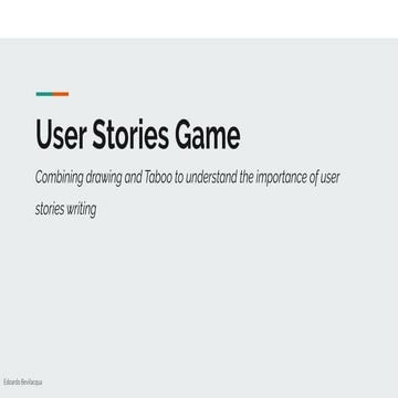 User story game | PPT