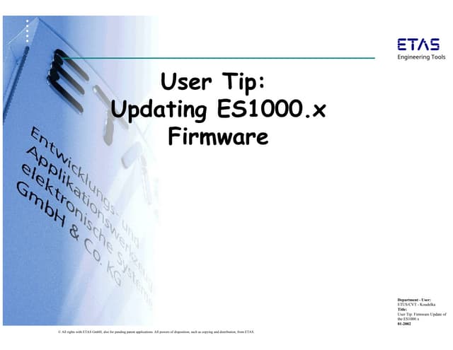 User_Tip_ES1000_xx_Firmware_Updating.ppt User_Tip_ES1000_xx_Firmware_Updating.ppt