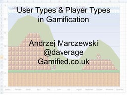 Gamification User Types presentation for InFocus | PPT