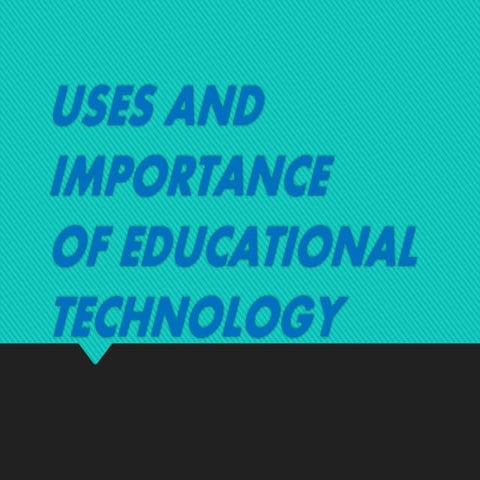 Importance of Technology In Education Presentation1 2 | PPTX