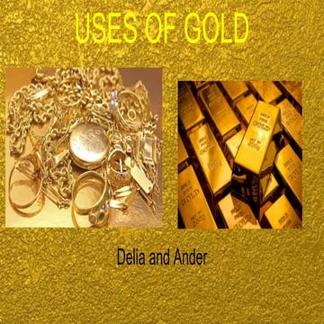 Uses of gold (2) | PPT