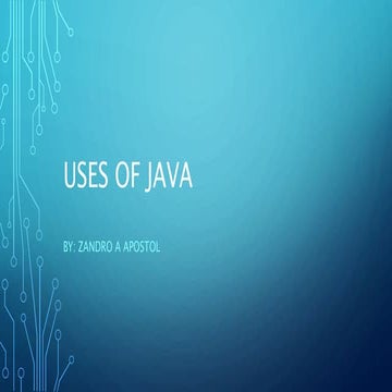 USES of java.pptx