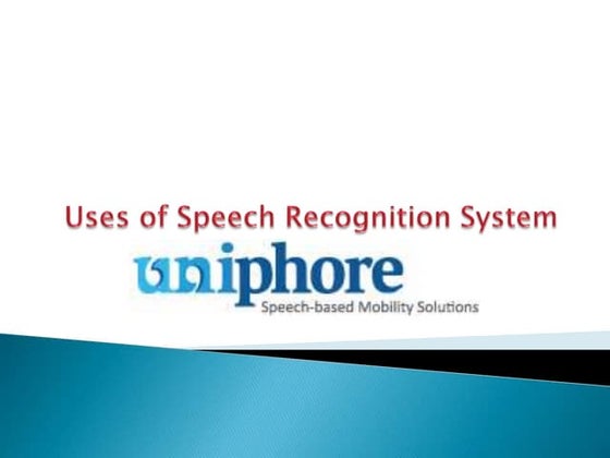 Speaker Recognition System | PPTX | Operating Systems | Computer Software and Applications