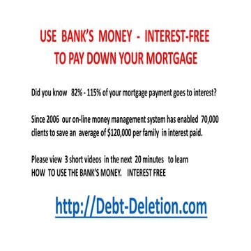 USE BANK'S MONEY INTEREST-FREE. | PDF