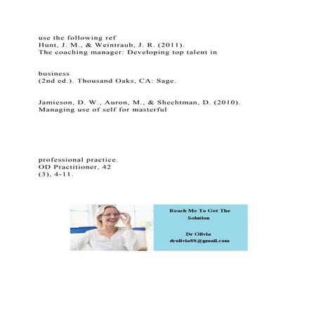 use the following refHunt, J. M., & Weintraub, J. R. (2011). The.docx