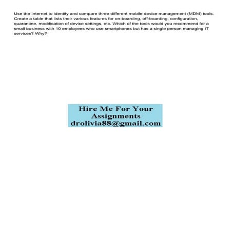 Use the Internet to identify and compare three different mob.pdf