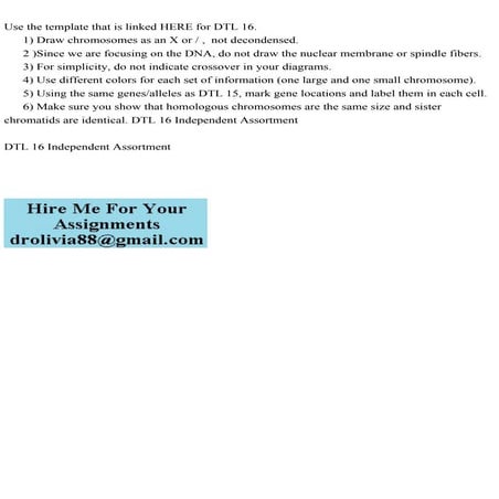 Use the template that is linked HERE for DTL 16. 1) Draw chro.pdf