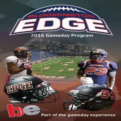 Bloomington Edge indoor football 2016 Gameday Program | PDF