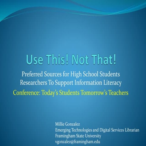 Use this! Not that! | PPTX