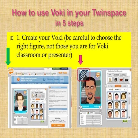 Use voki in your twinspace | PPTX
