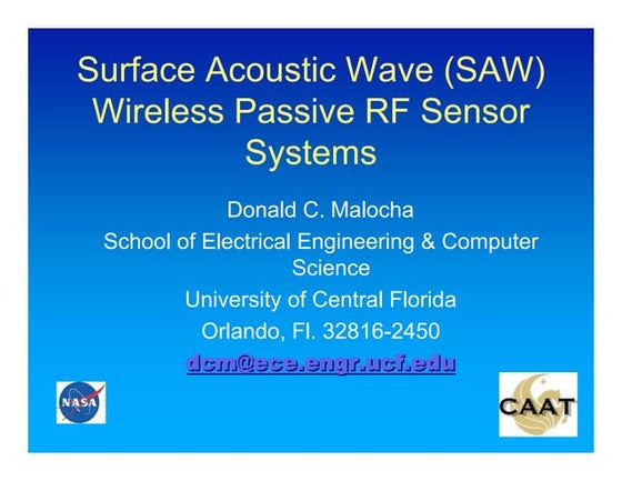 Surface acoustic wave | PPTX