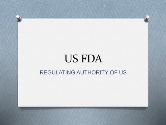 USFDA | PPT