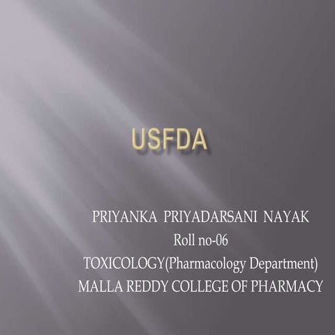 Usfda ppn | PPTX