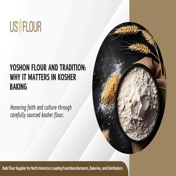Baking with Yoshon Flour: Tips for Home Bakers | PDF