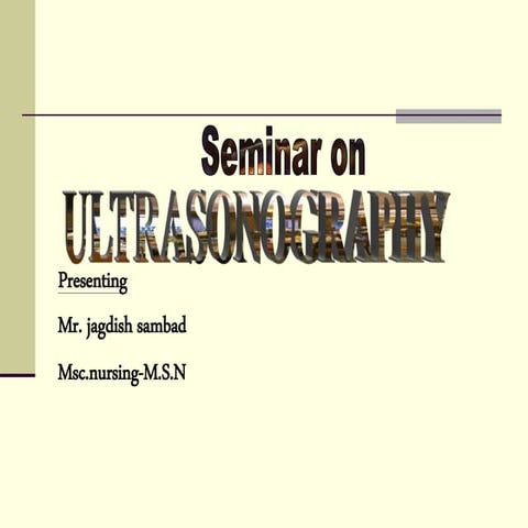 Ultrasonography (USG) | PPT