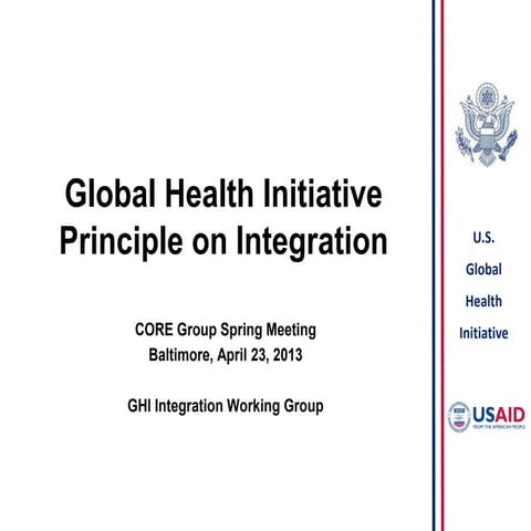 Global Health Initiative Principle on Integration_4.23.13