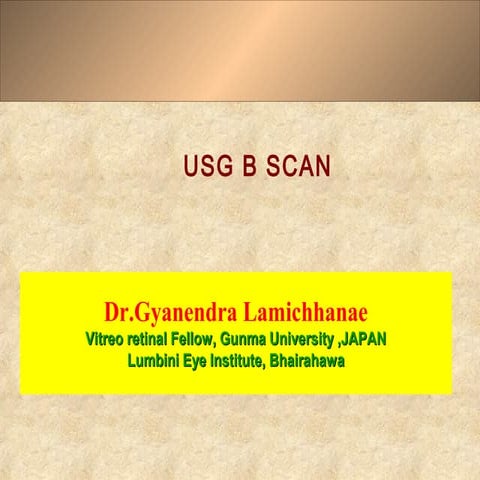 USG B Scan | PPT