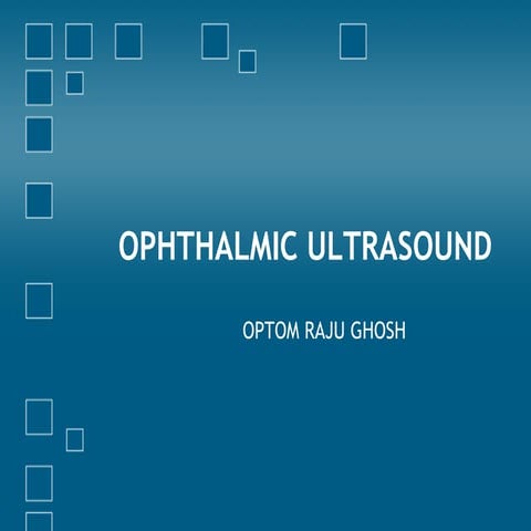 USG B SCAN OPHTHALMOLOGY | PDF