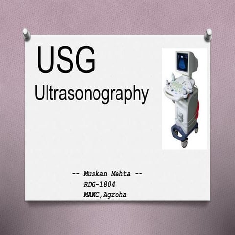 Ultrasound physics | PPTX