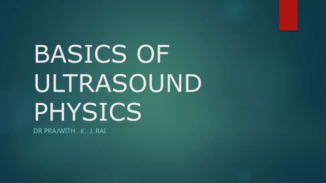 Ultrasound Transducer Types | PPTX