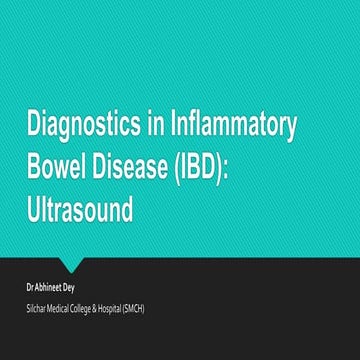 Diagnostics in Inflammatory Bowel Disease (IBD): Ultrasound | PPTX