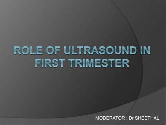 Ultrasonography in pregnancy | PPTX