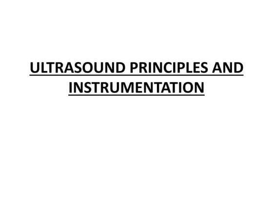 Ultrasound machine | PPT