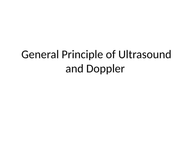 Ultrasound Transducer Types | PPTX