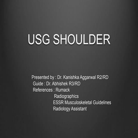 MRI of Shoulder anatomy | PPTX