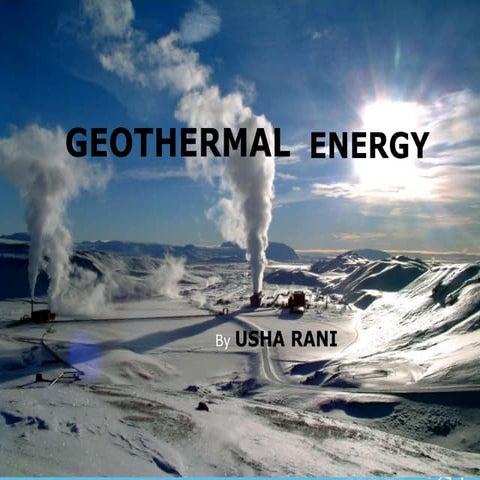 Geothermal Energy | PPTX
