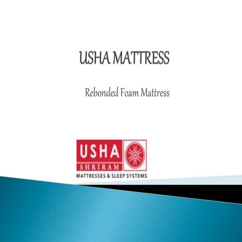 Usha shriram sleep maker bonnell spring mattress | PPTX