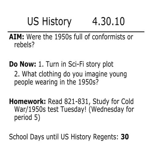 1950s Slide Show | PDF