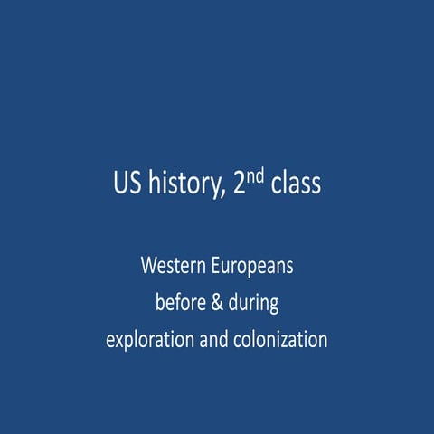 US History 2nd Class | PPTX