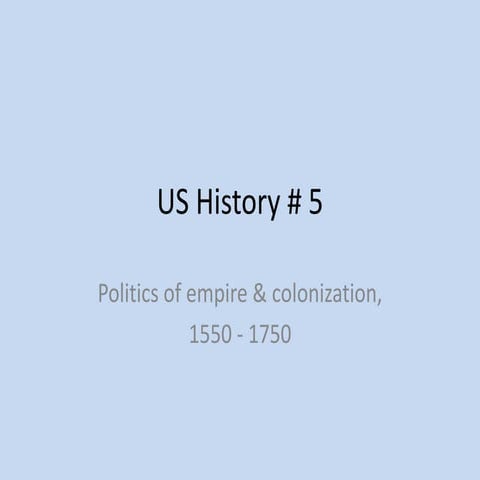 US History First Lecture | PPTX