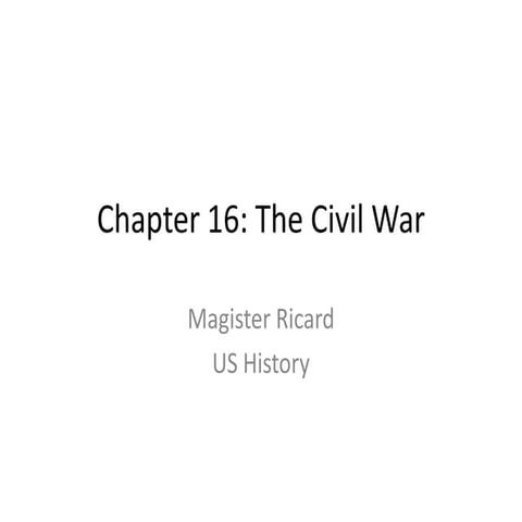 US History Chapter 16 | PPTX