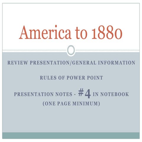 Us history presentation guidelines | PPTX