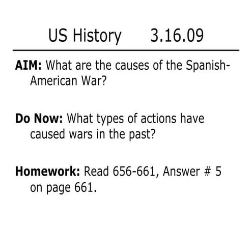 Spanish-American War Slideshow | PDF